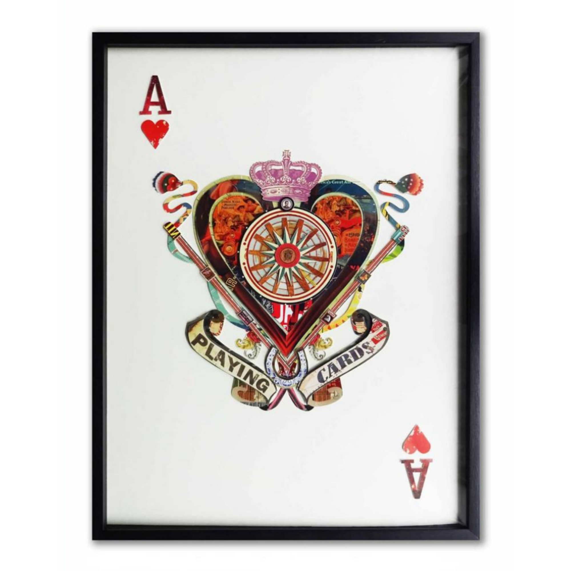 Trinx Playing Card Ace Of Red Heart by Ansel Adams - Picture Frame ...