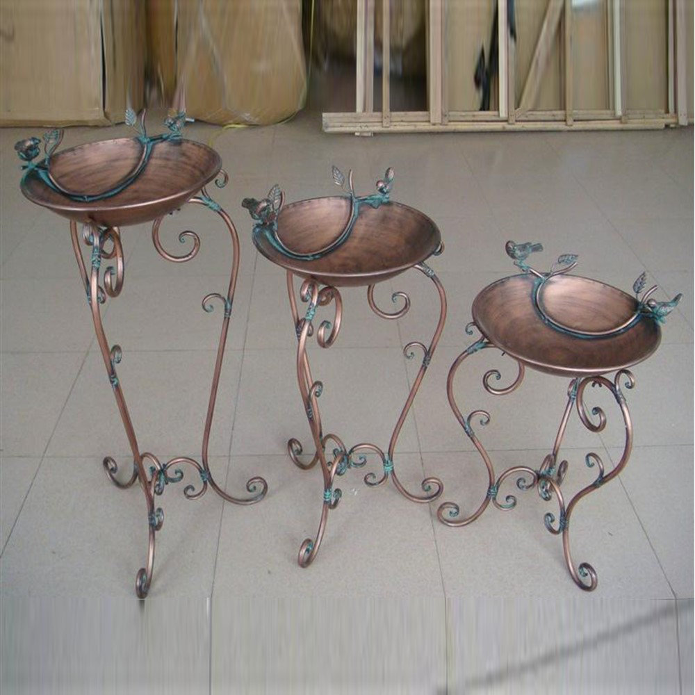Bloomsbury Market Kateryna 3 Piece Antique Copper Finish Metal ...