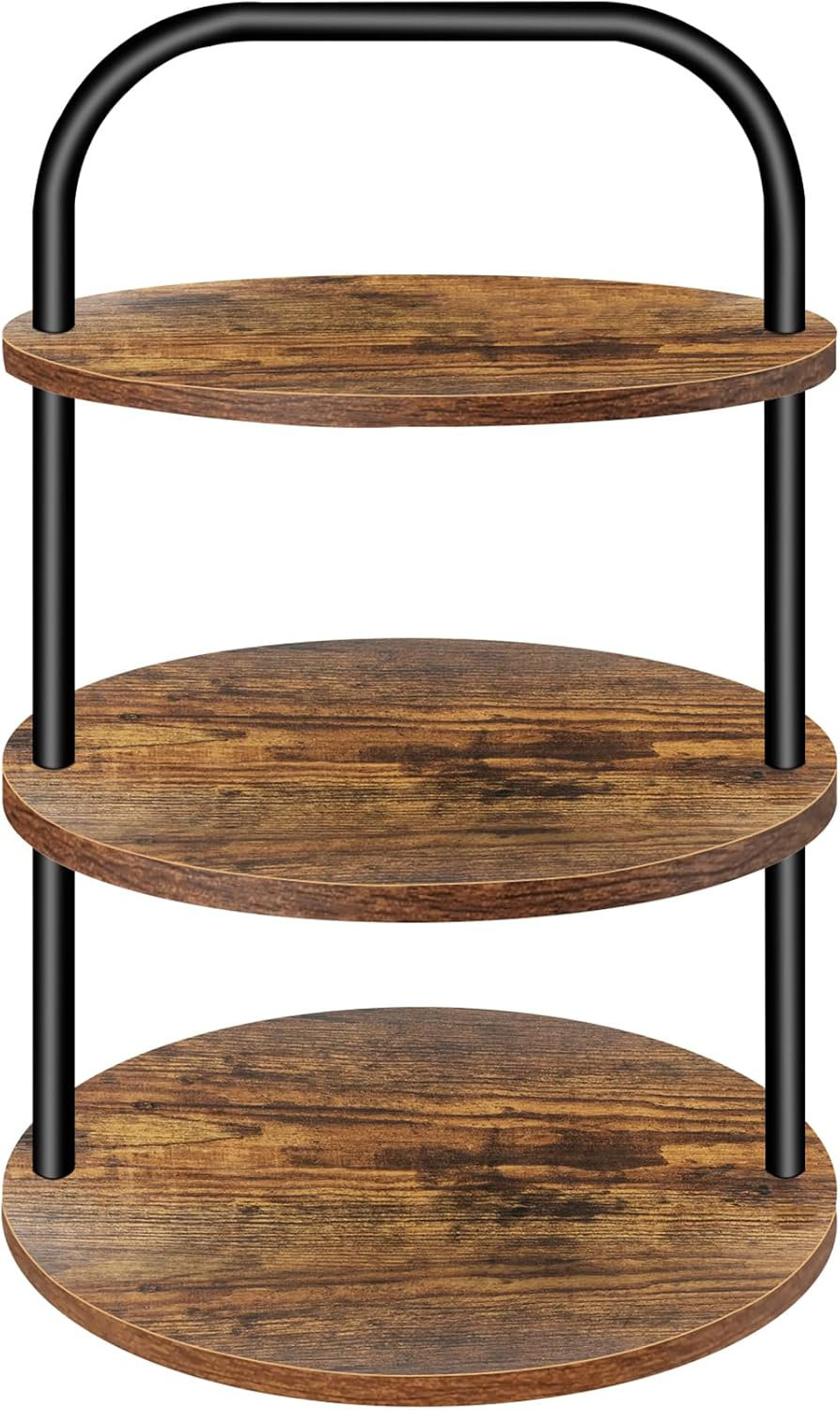 17 Stories Cupcake Stand For 50 Cupcakes, 3 Tier Wooden Cupcake Stand ...