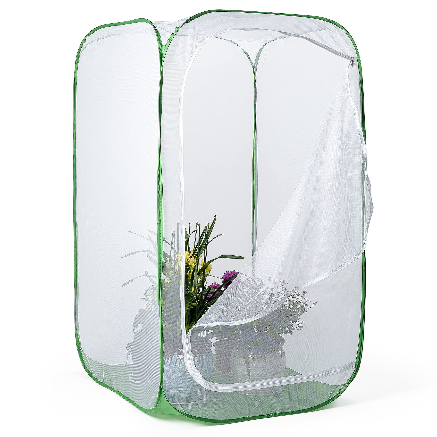 BOJUNTAN 48" Outdoor Mesh Plant Enclosure, Mesh Plant Cover For Pests ...