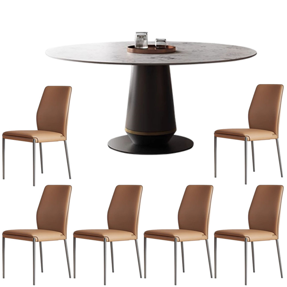 Elamer Italian style round table simple sets | Wayfair