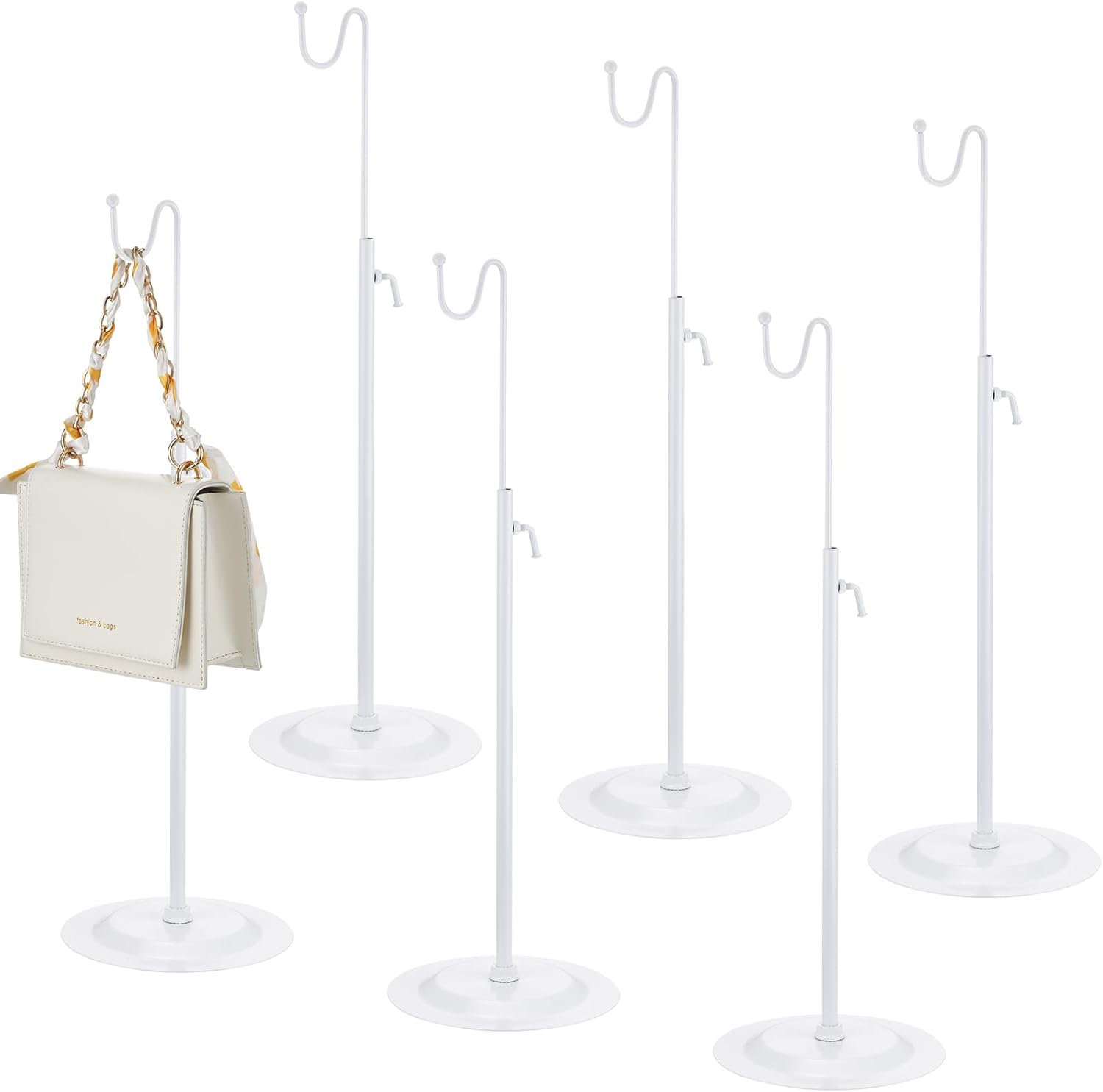 Elaine Mercure 6 Pcs Bag Display Stands Purse Display Stand Adjustable ...