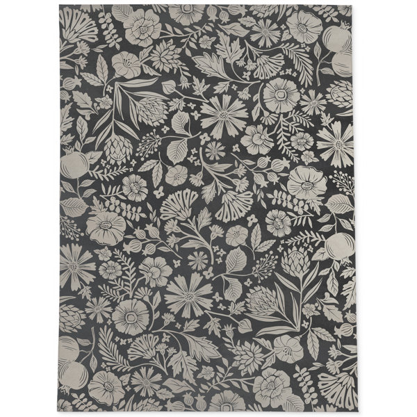 Alcott Hill® Braesyn Looped / Hooked Floral Rug | Wayfair