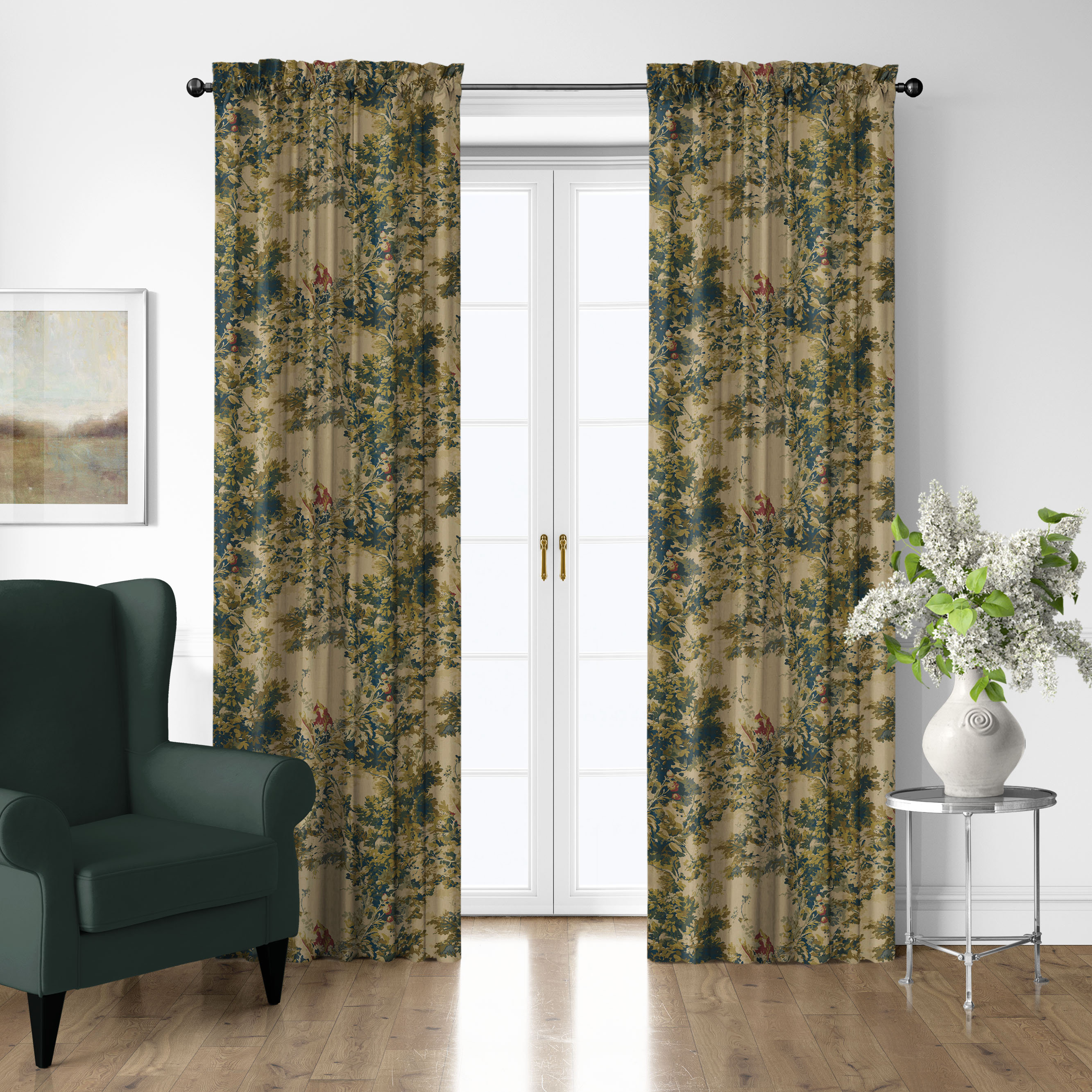 6ix Tailors Fine Linens Dolce Empire Cotton Rod Pocket Drapery Panel ...