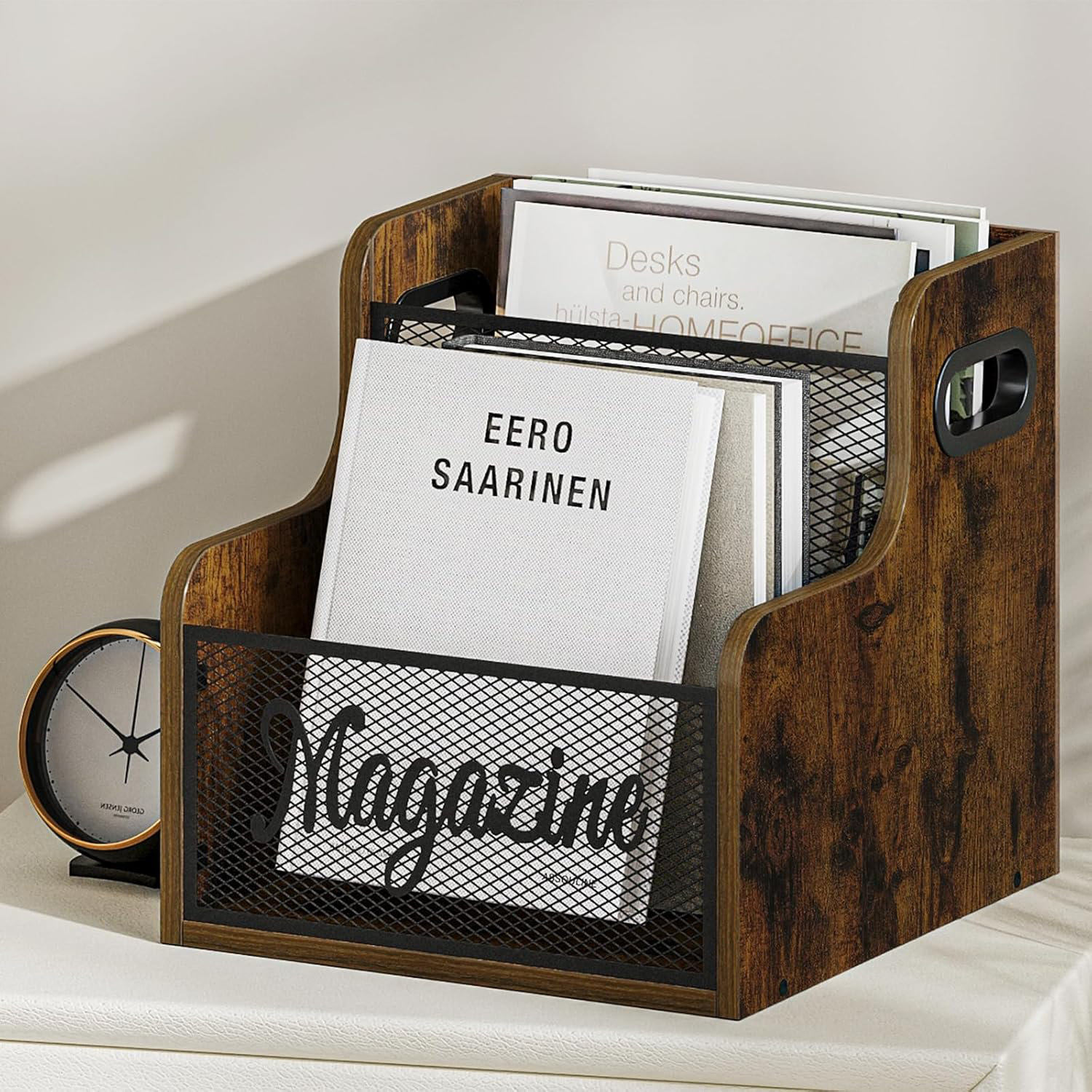 17 Stories Magazine Storage Basket,File Holder Organizer,Folder ...