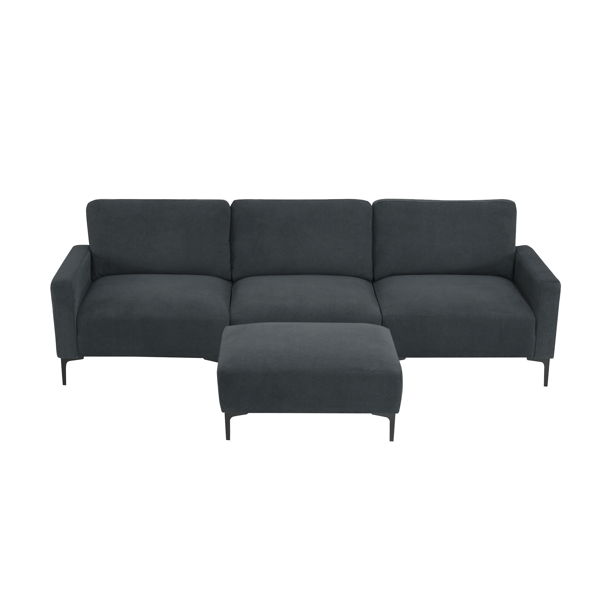 Mercer41 Chaseton 103.6'' Velvet Sofa Modular Sofa Comfy Couch Modular ...