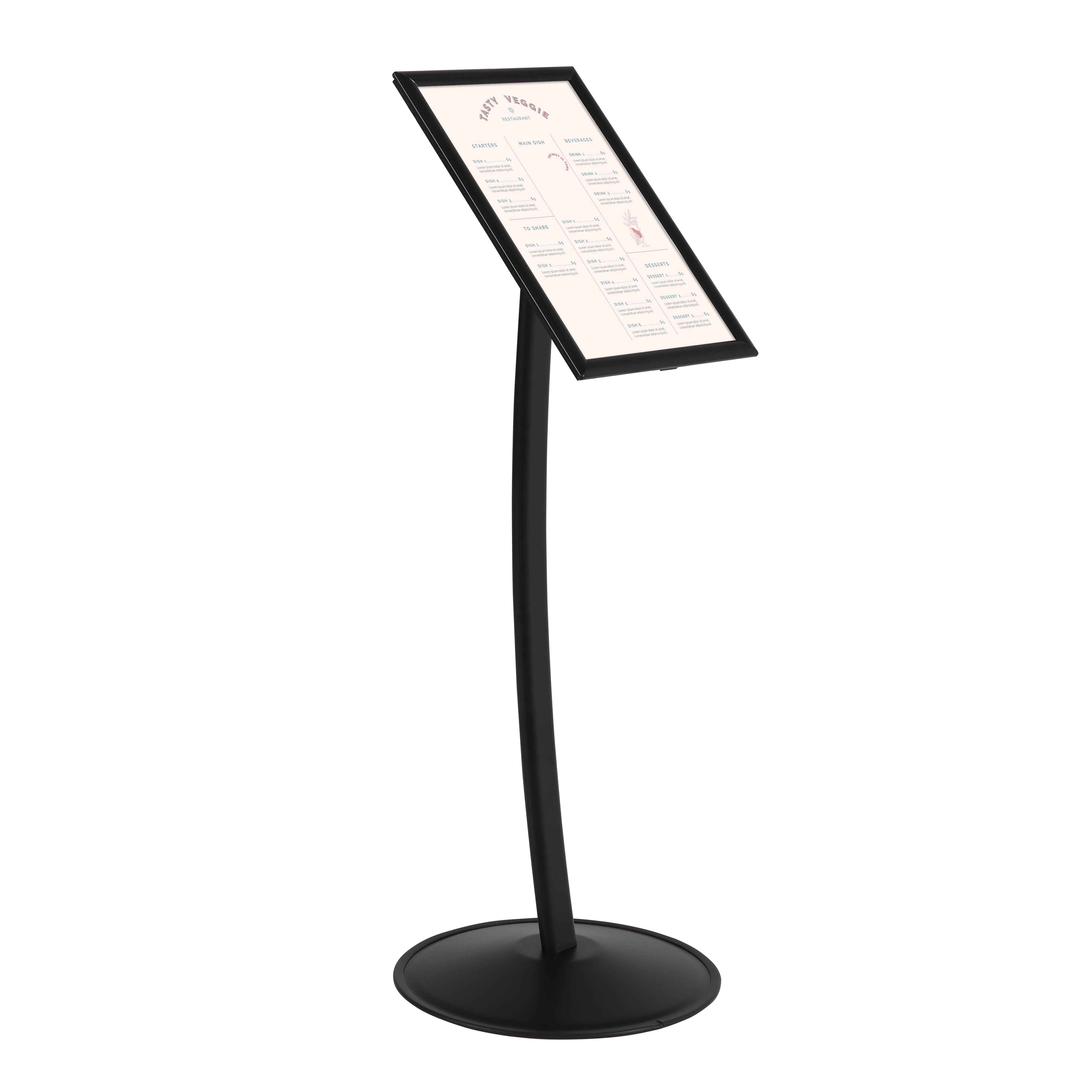 MT Displays Displays Simplistic Curved Sign Holder | Wayfair