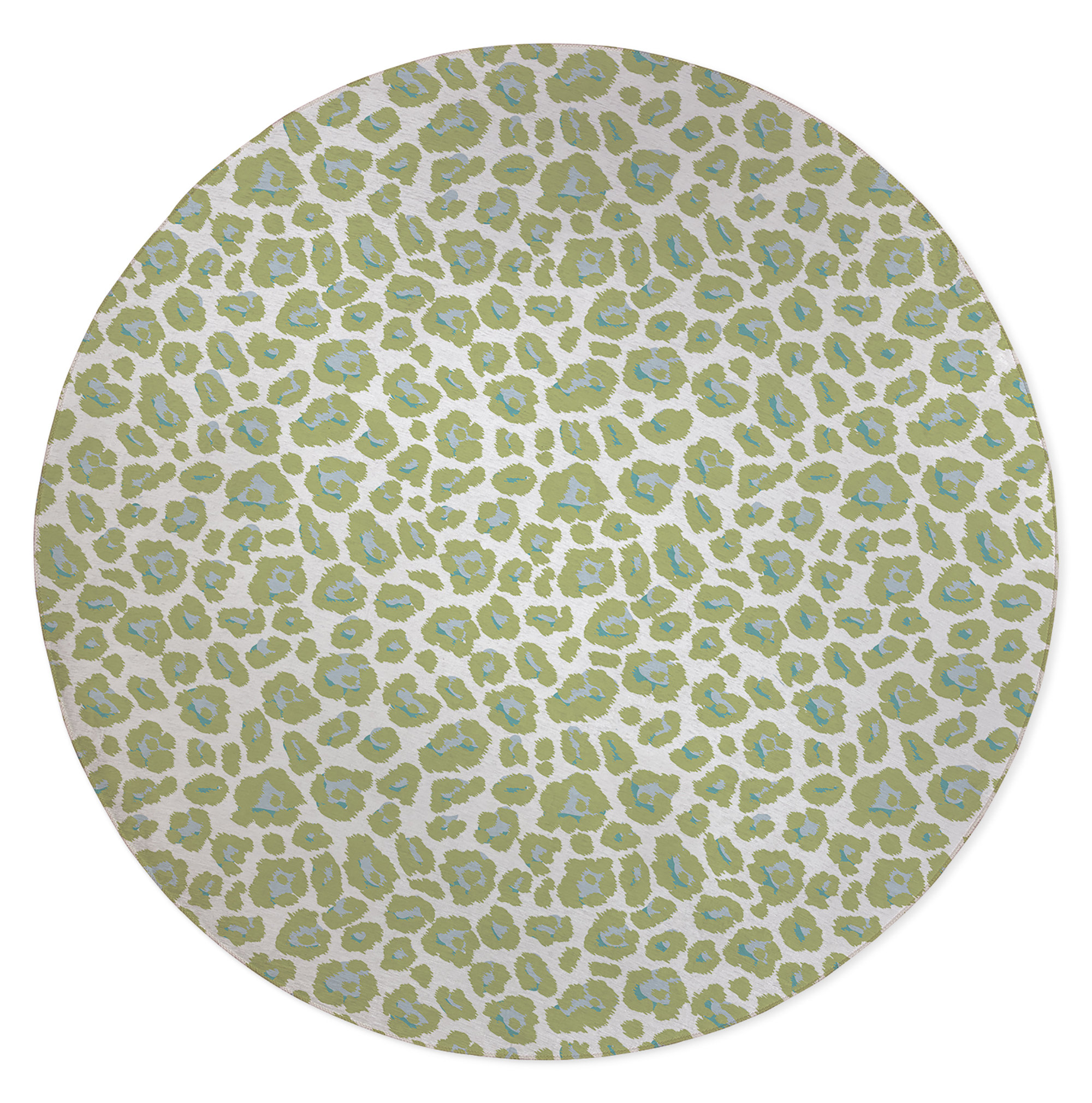 KAVKA DESIGNS Animal Print Green Area Rug | Wayfair