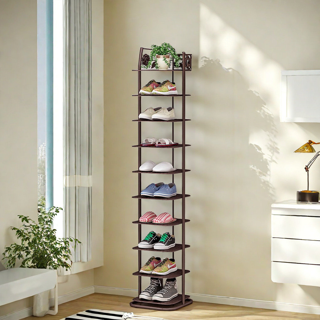 Lark Manor 10 Tiers 10 pairs of metal corner shoe racks - Wayfair Canada