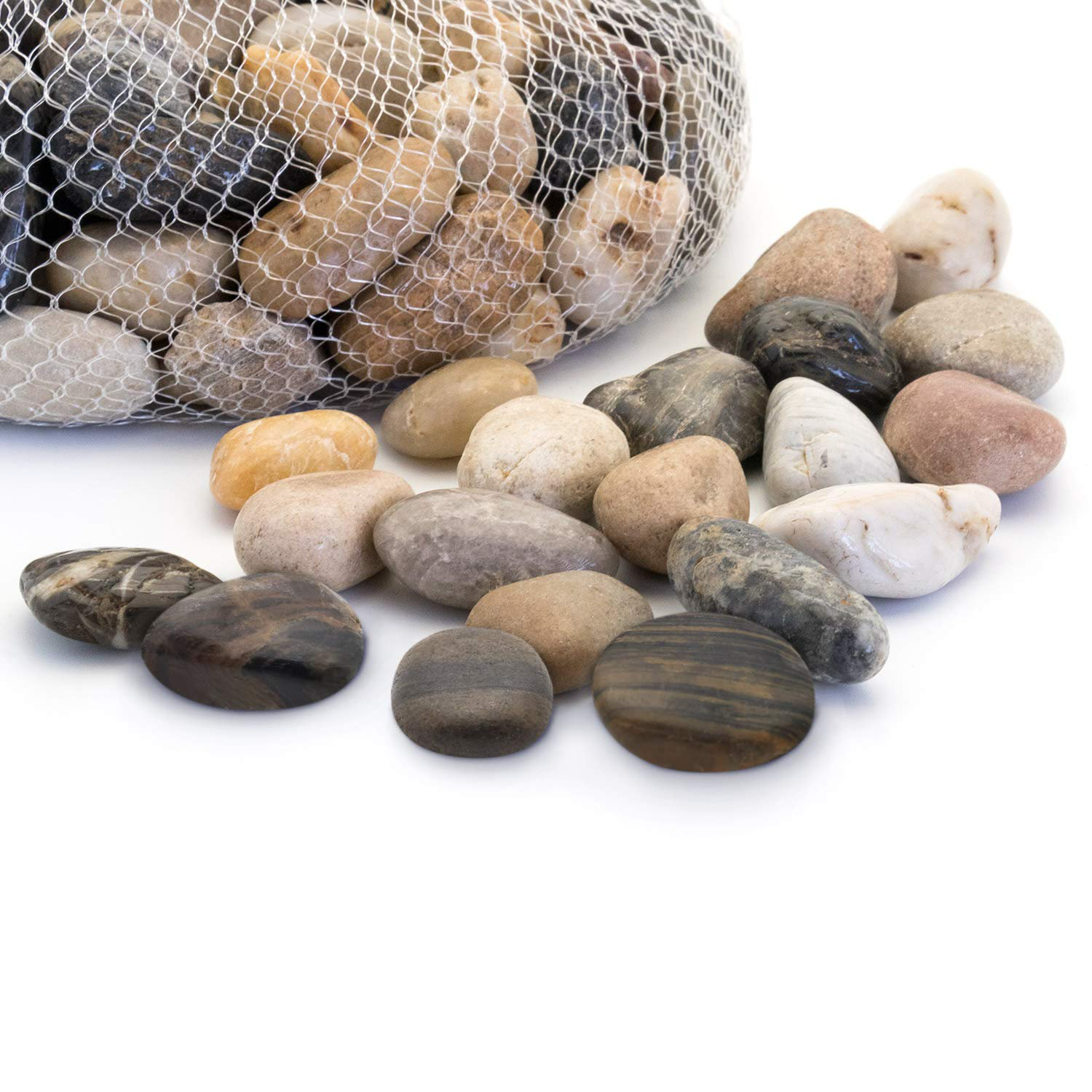 INKEDZ Royal Imports 5LBS River Rocks Decorative Ornamental Pebbles ...