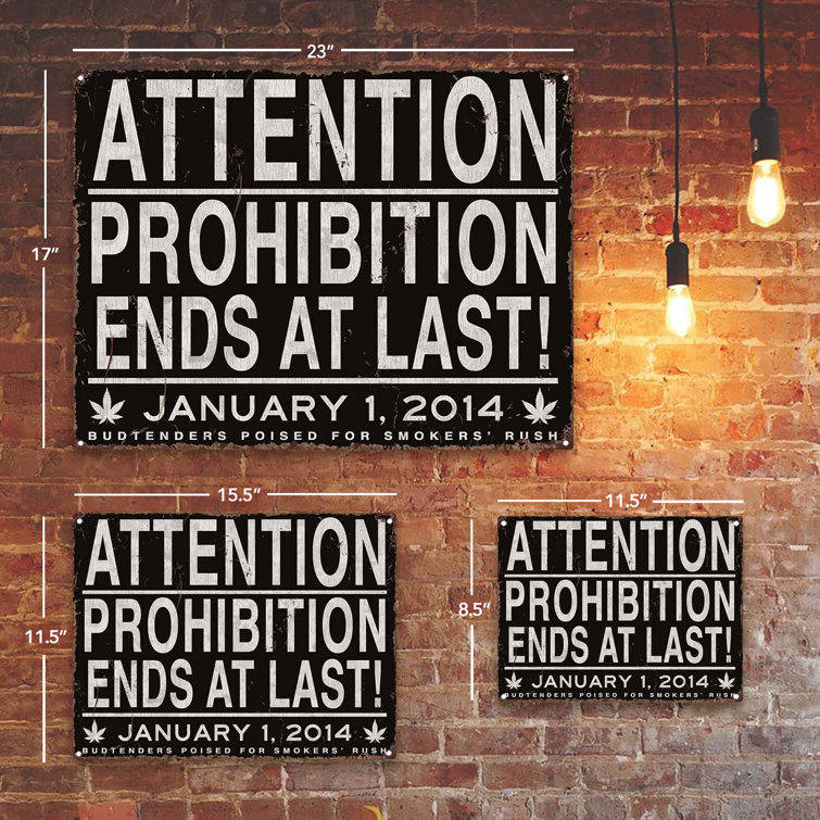 Trinx Colorado Prohibition Ends Metal Sign - Wayfair Canada