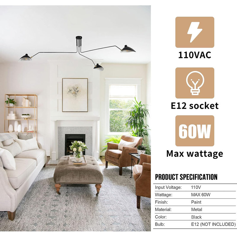 Wrought Studio Graiden 3 - Light Geometric Chandelier | Wayfair