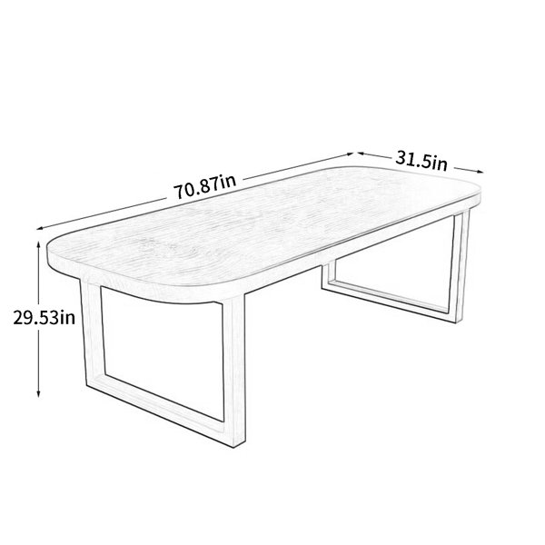 Millwood Pines Dawnyelle Rectangular Dining Table & Reviews | Wayfair