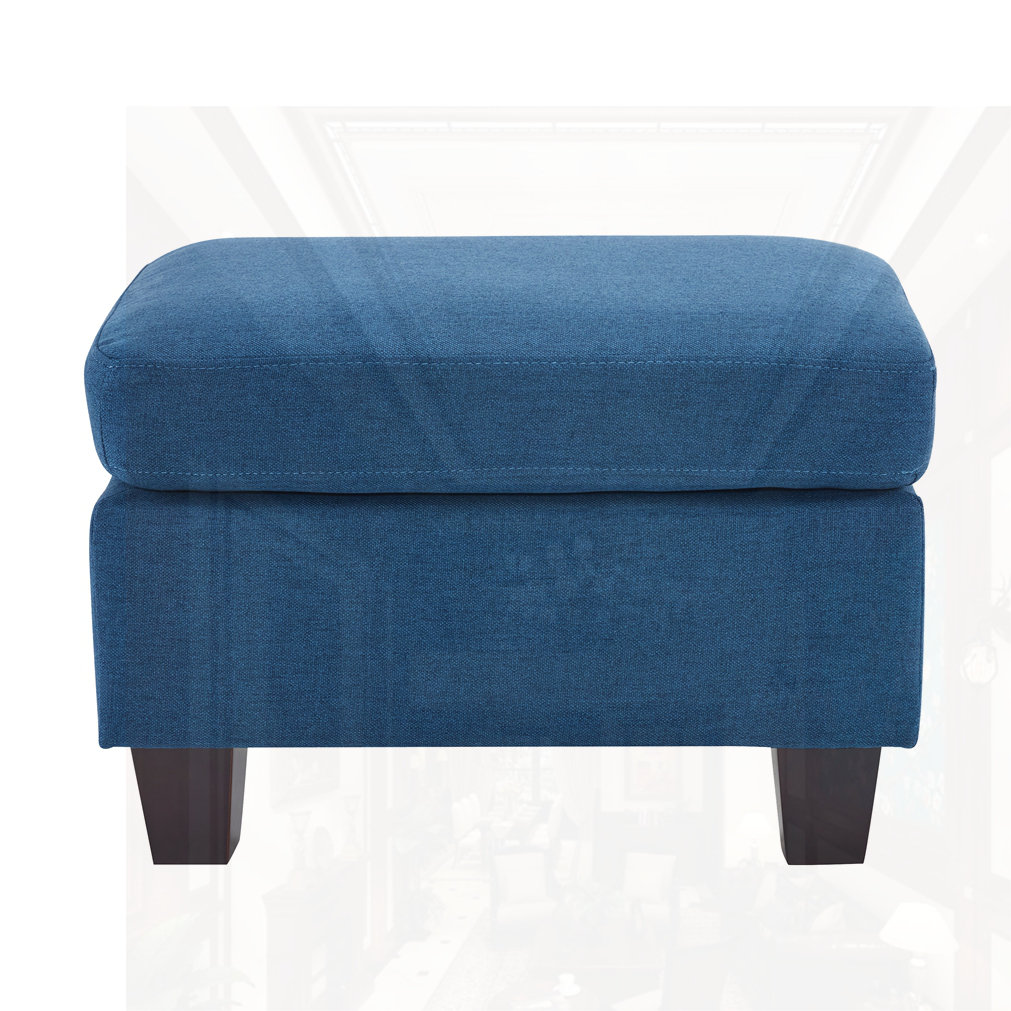 Hokku Designs Navy Blue OTTOMAN | Wayfair