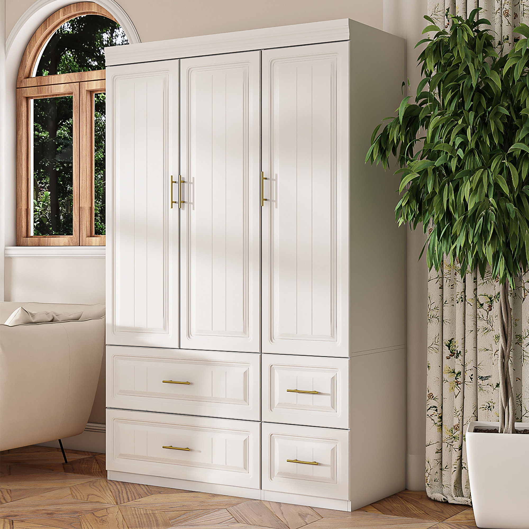 Latitude Run® Modern Wardrobe With Strong Storage & Reviews | Wayfair