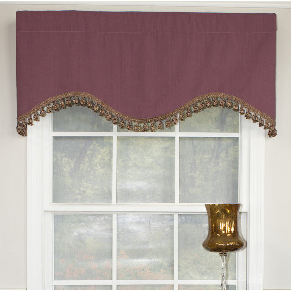 RLF Home Aris Cornice 51" Window Valance | Wayfair