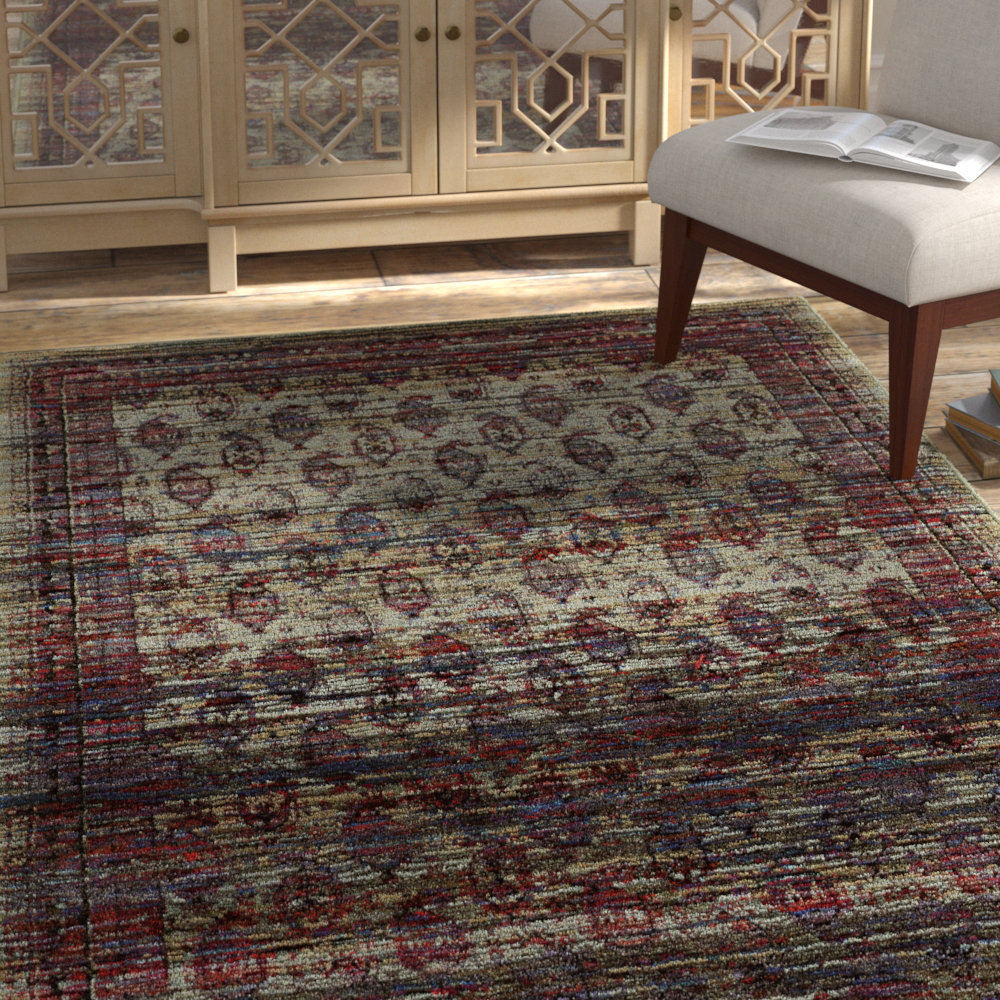 Bungalow Rose Tuma Oriental Red Area Rug - Wayfair Canada