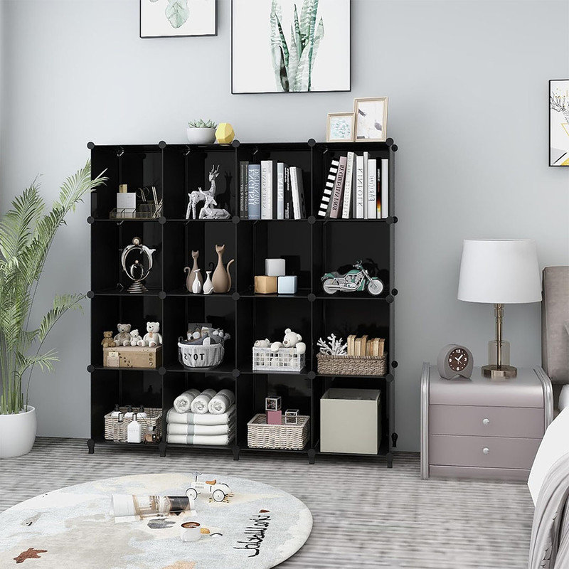 WFX Utility™ 16 Cubes Storage Organizer with Shelving Units, Closet ...