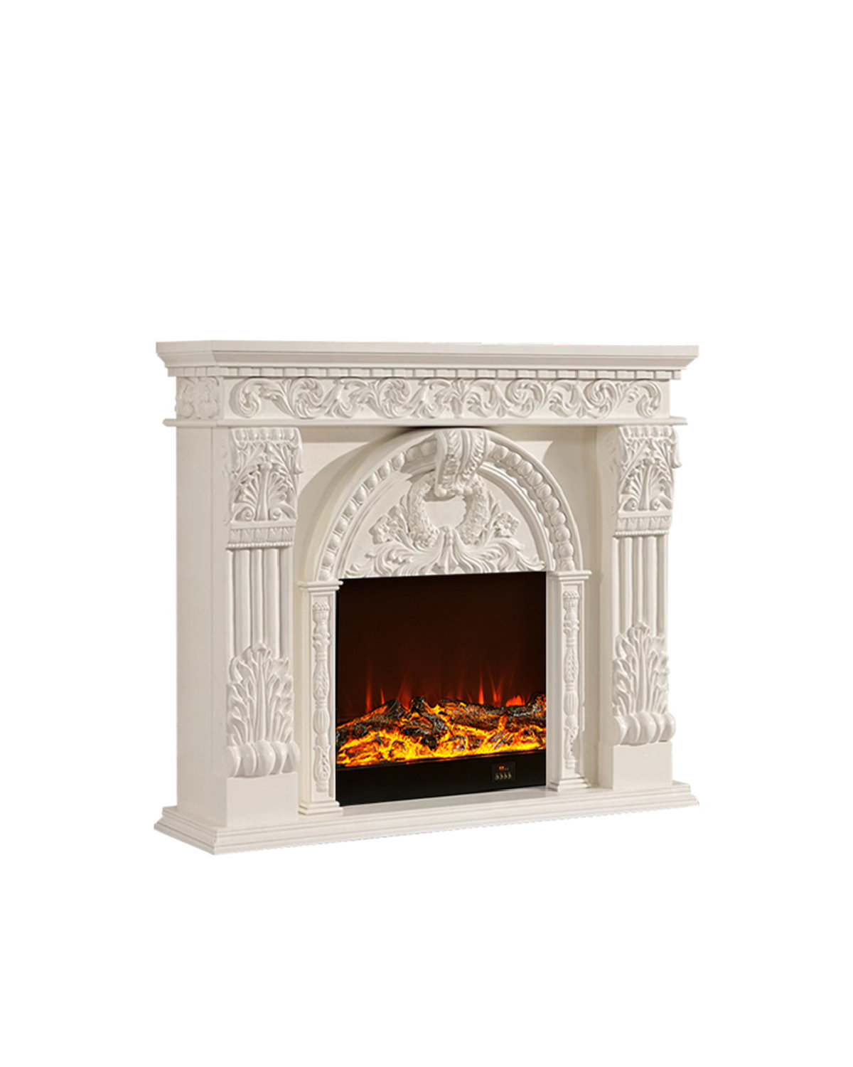 Bloomsbury Market European-style carved decorative electric fireplace ...
