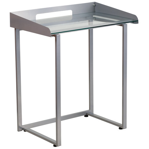 Silver Small Desks You'll Love | Wayfair