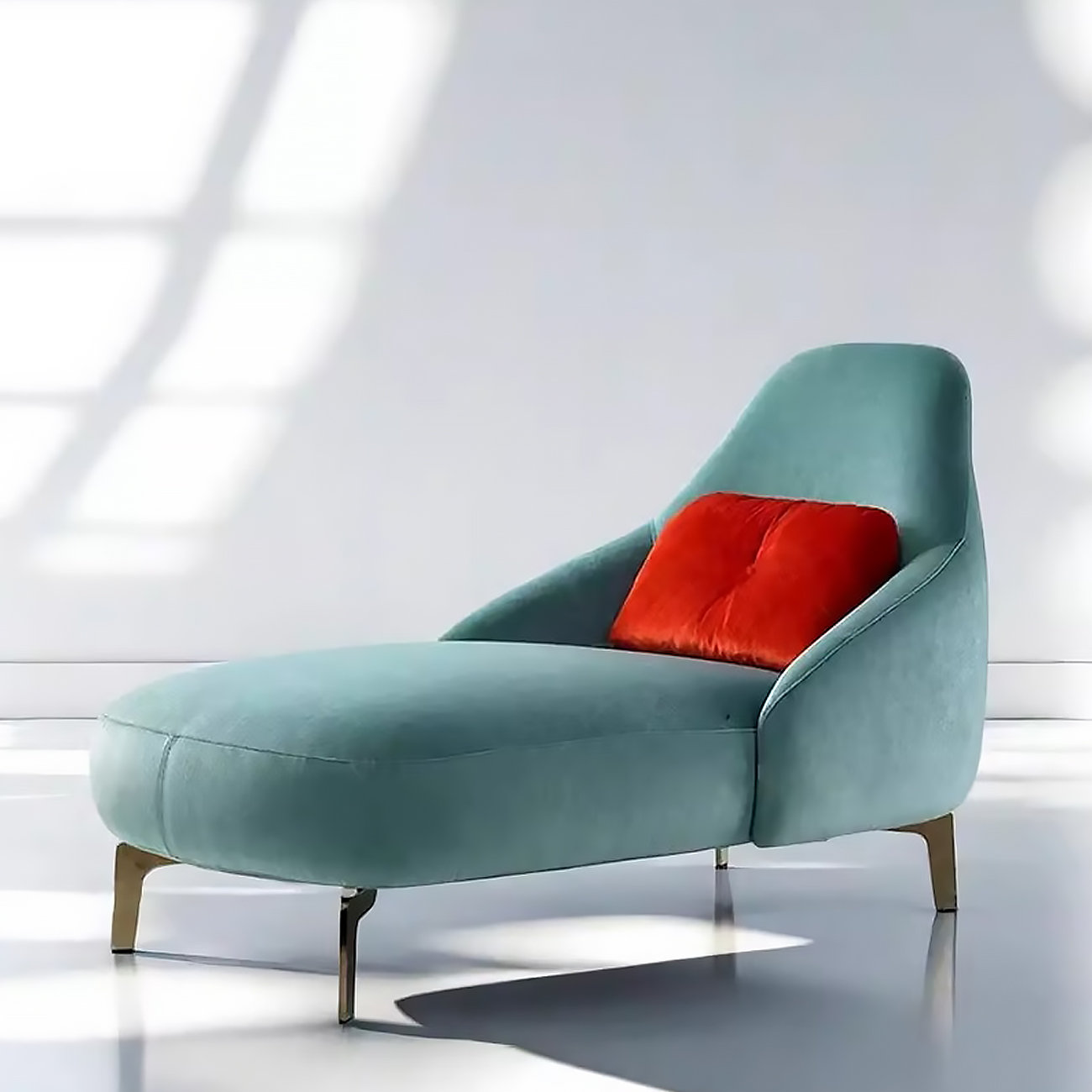 Finesse Furni Nordic Light Luxury Beauty Bed, Single Lounge Chair, Sofa Chair, Bedroom Chaise ...