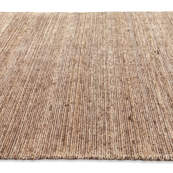 Tufty Home Linea Handmade Light Brown Rib Cut Wool Area Rug By Tufty ...