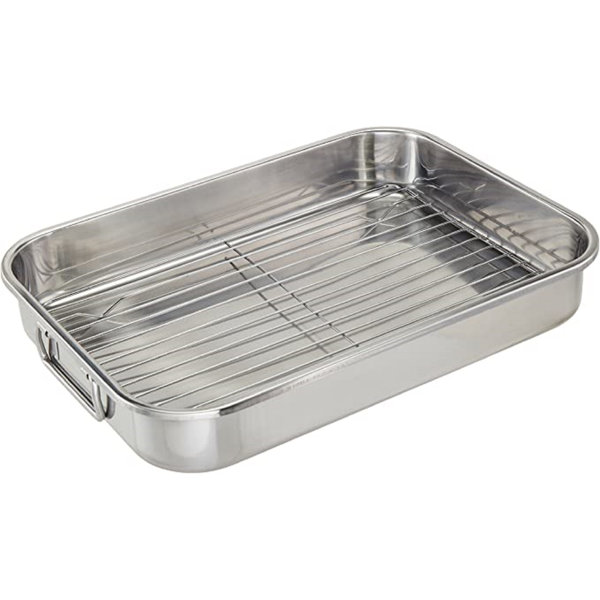 Cook Pro 15.25" Stainless Steel Lasagna Pan with Rack & Reviews | Wayfair