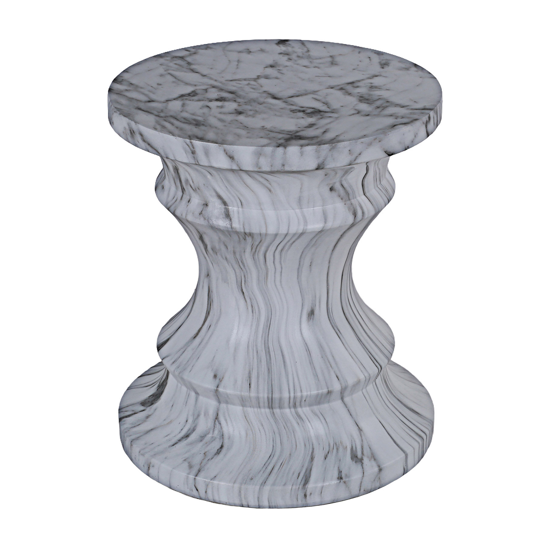 Latitude Run® Cement Outdoor End Tables Side Table | Wayfair