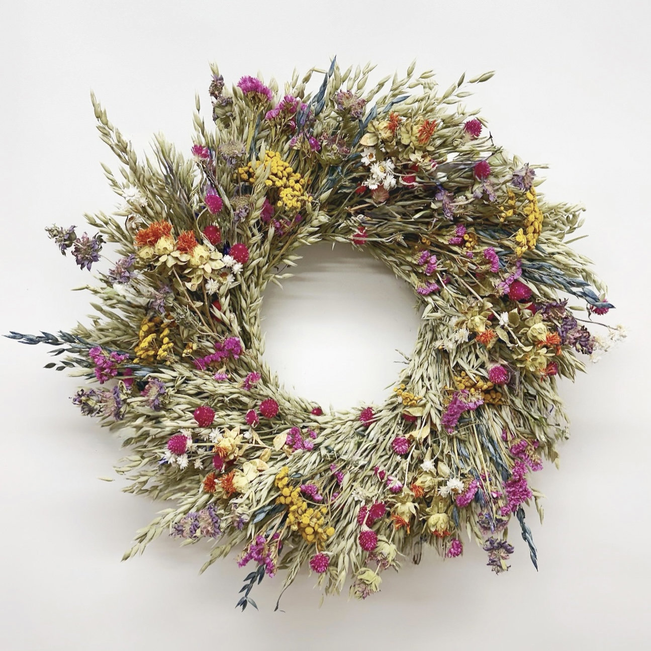 Bungalow Rose Natural Dried Flower Avena Oats, Blue Grass, Safflower ...