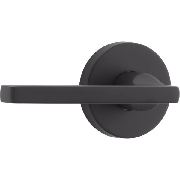 Baldwin Satin Black Privacy Door Lever | Wayfair