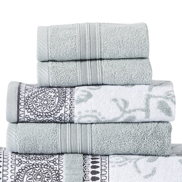 Canora Grey Courtnie 6 Piece 100% Cotton Towel Set & Reviews | Wayfair
