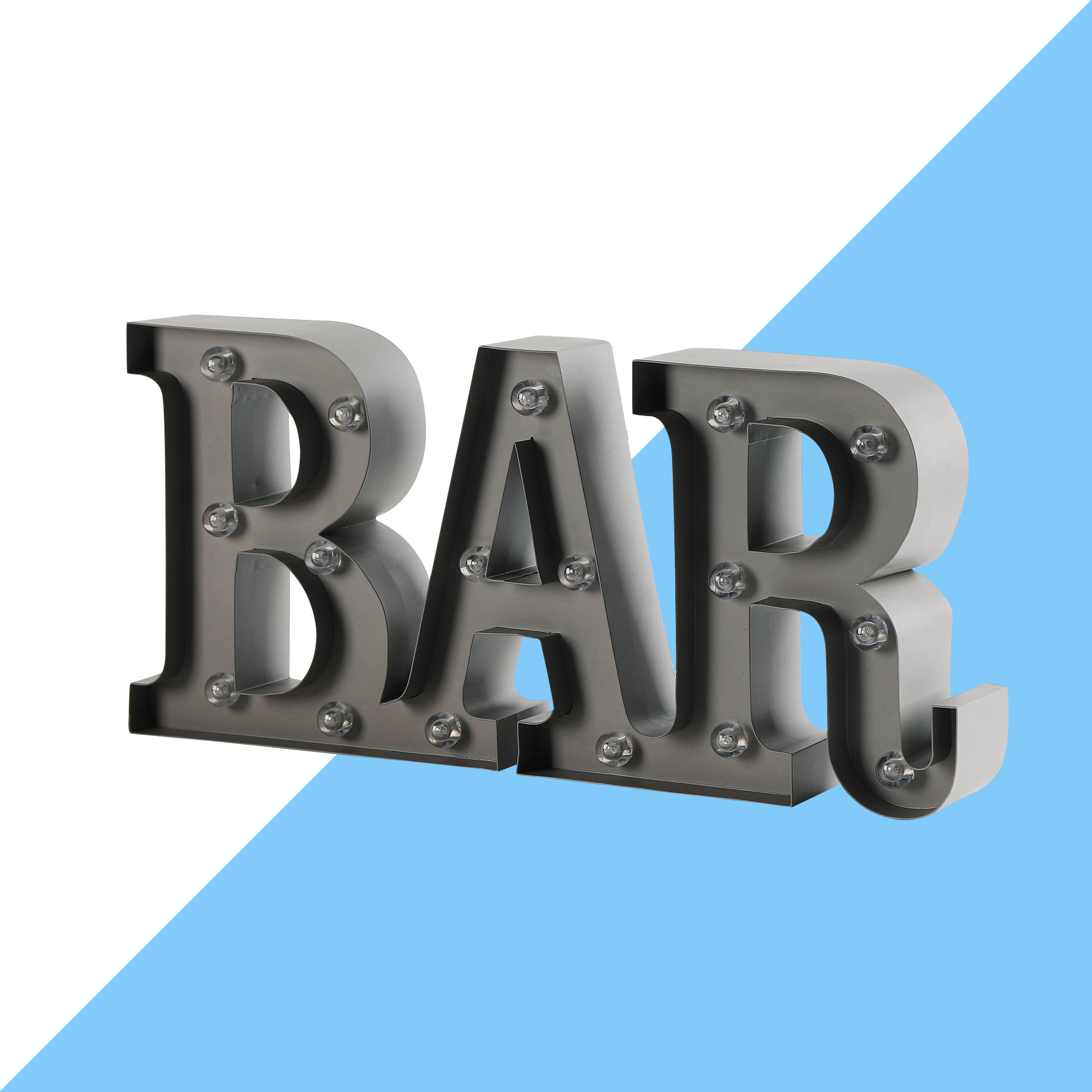 Latitude Run® Jazell Bar 7.9" LED Beer and Liquor Marquee Sign ...