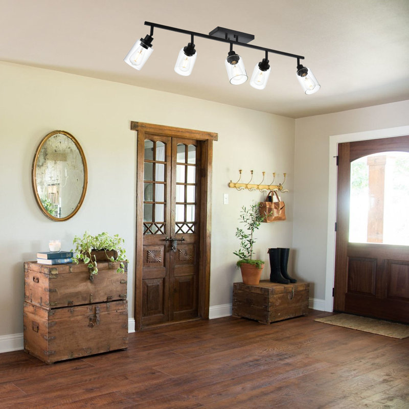 BONLICHT 40.1'' 5 -Light Fixed Track Lighting Track Kit with Dimmable ...