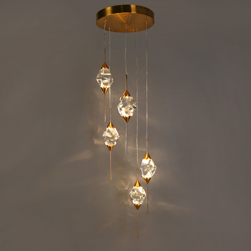 Everly Quinn Barbra 5 - Light Cluster LED Pendant | Wayfair