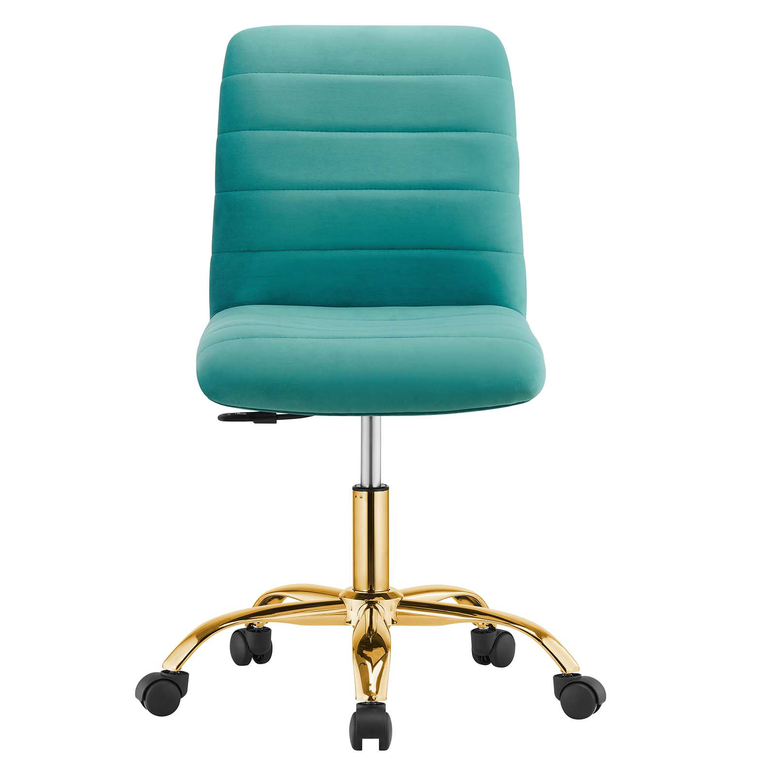Modway Ripple Armless Performance Velvet Office Chair | Wayfair