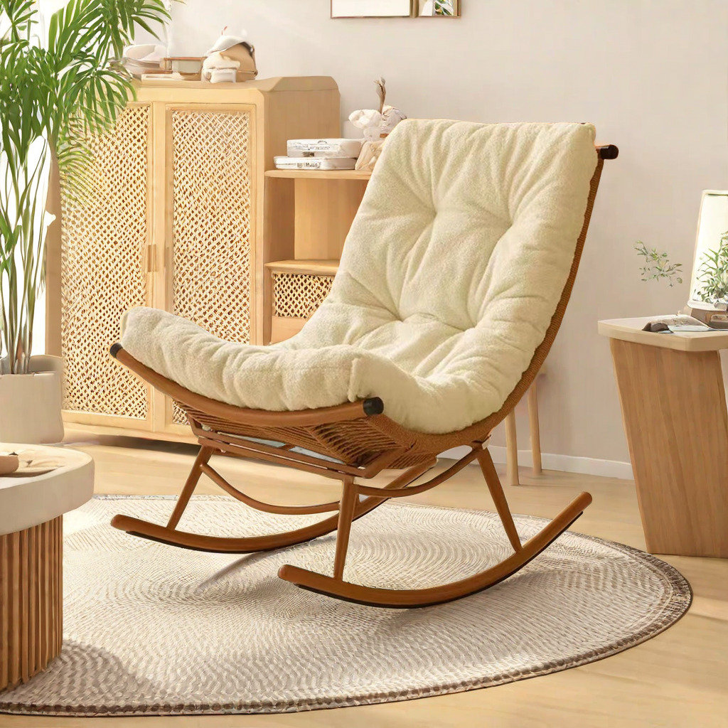 ComfySofa.s Home leisure rattan chair lazy rocking chair | Wayfair