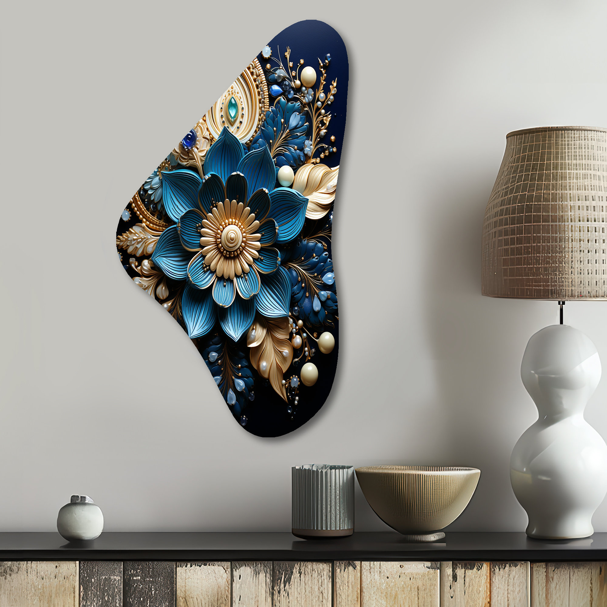 Design Art Hinduism Art Sacred Om - Asymmetrical Hinduism Metal Wall ...