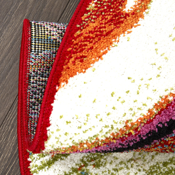 Wrought Studio™ Olgethorpe Abstract Multi-Colored Area Rug & Reviews ...