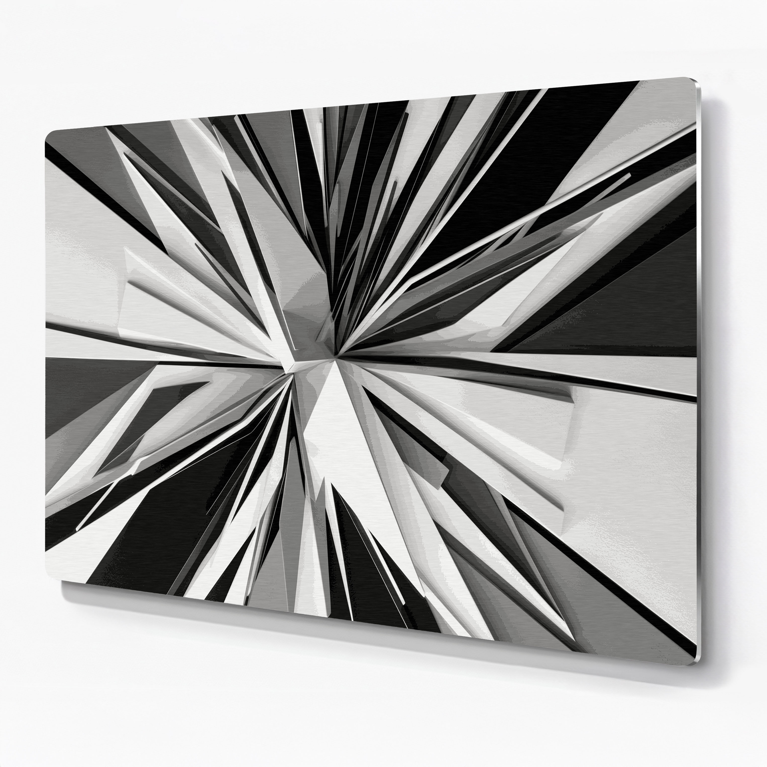 Brayden Studio® Geometric Abstraction 84 Brown Metal Wall Art | Wayfair