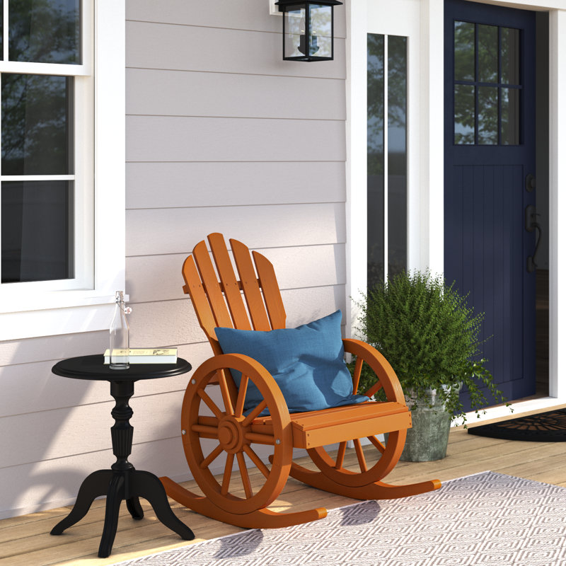 Laurel Foundry Modern Farmhouse® Areli Outdoor Areli Rocking Solid Wood ...