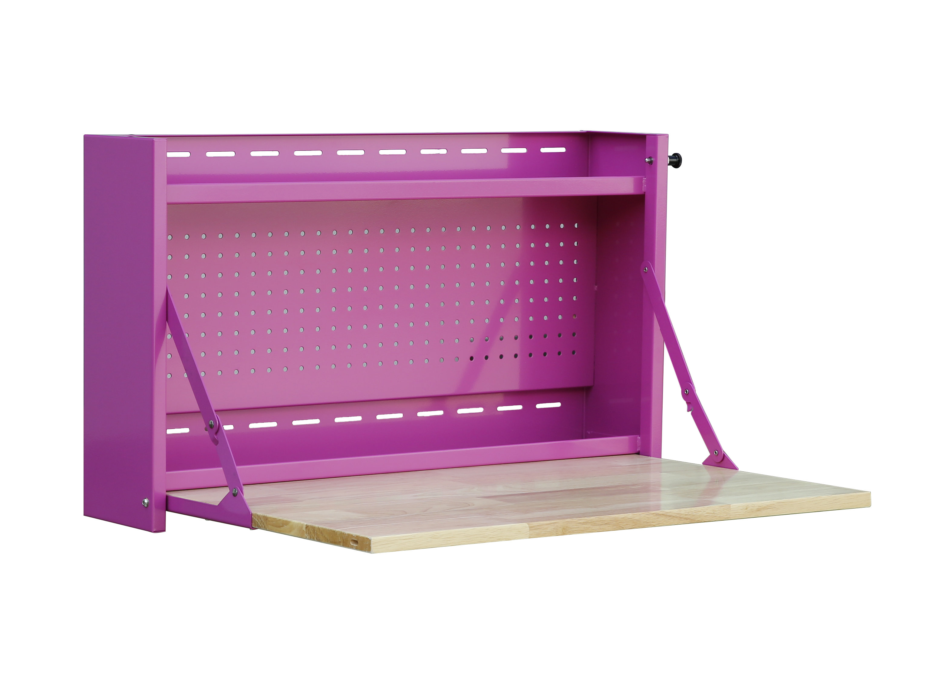 The Original Pink Box 32'' W Wood Top Height-Adjustable Workbench | Wayfair