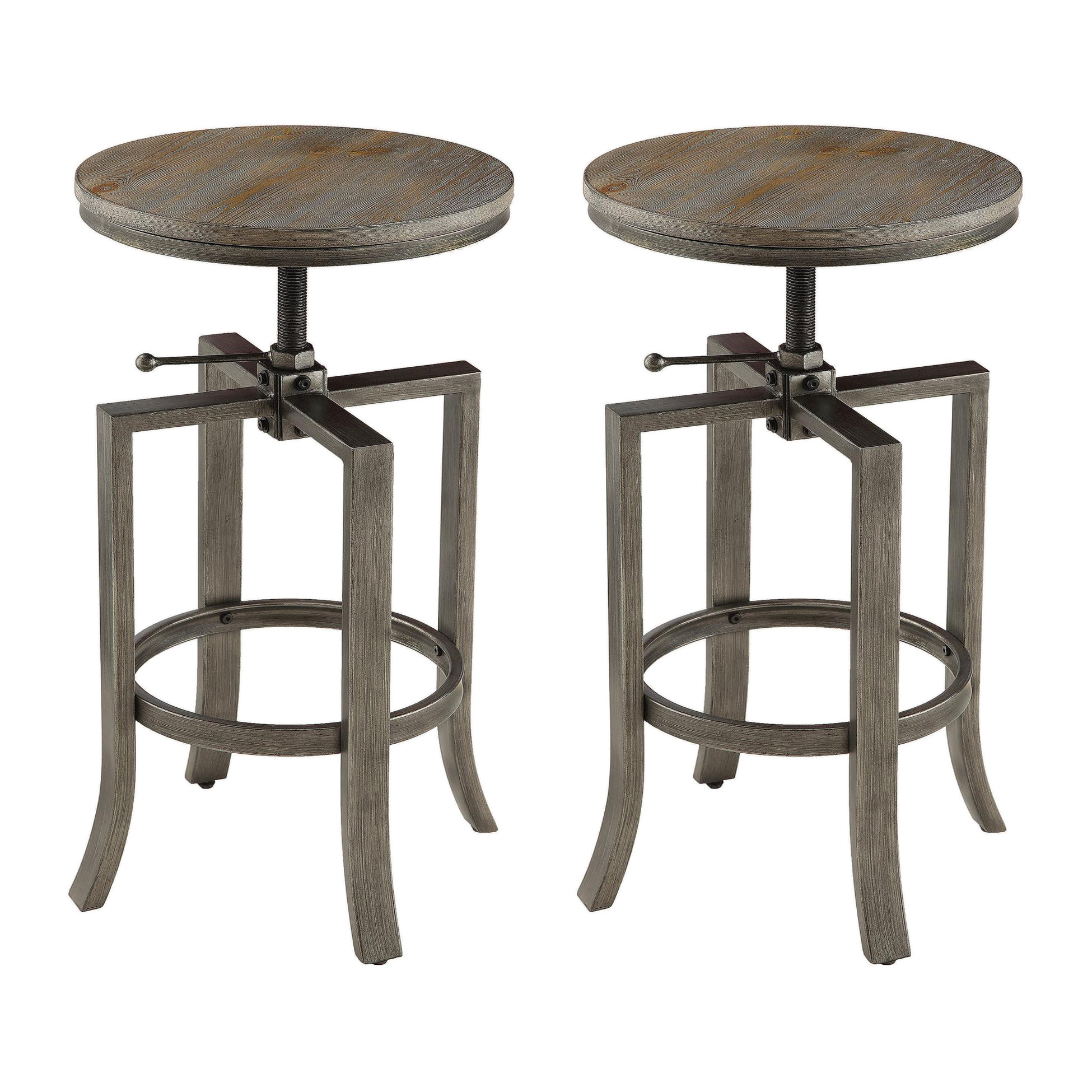 Williston Forge Jemmie Swivel Adjustable Height Bar Stool | Wayfair