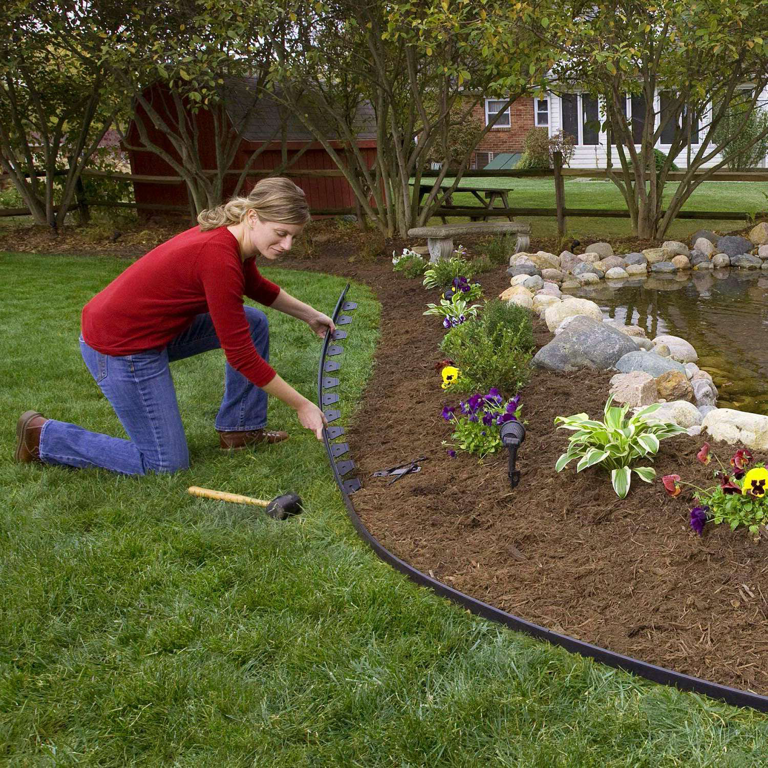 iMounTEK 32.8FT Non-digging Lawn Edging | Wayfair