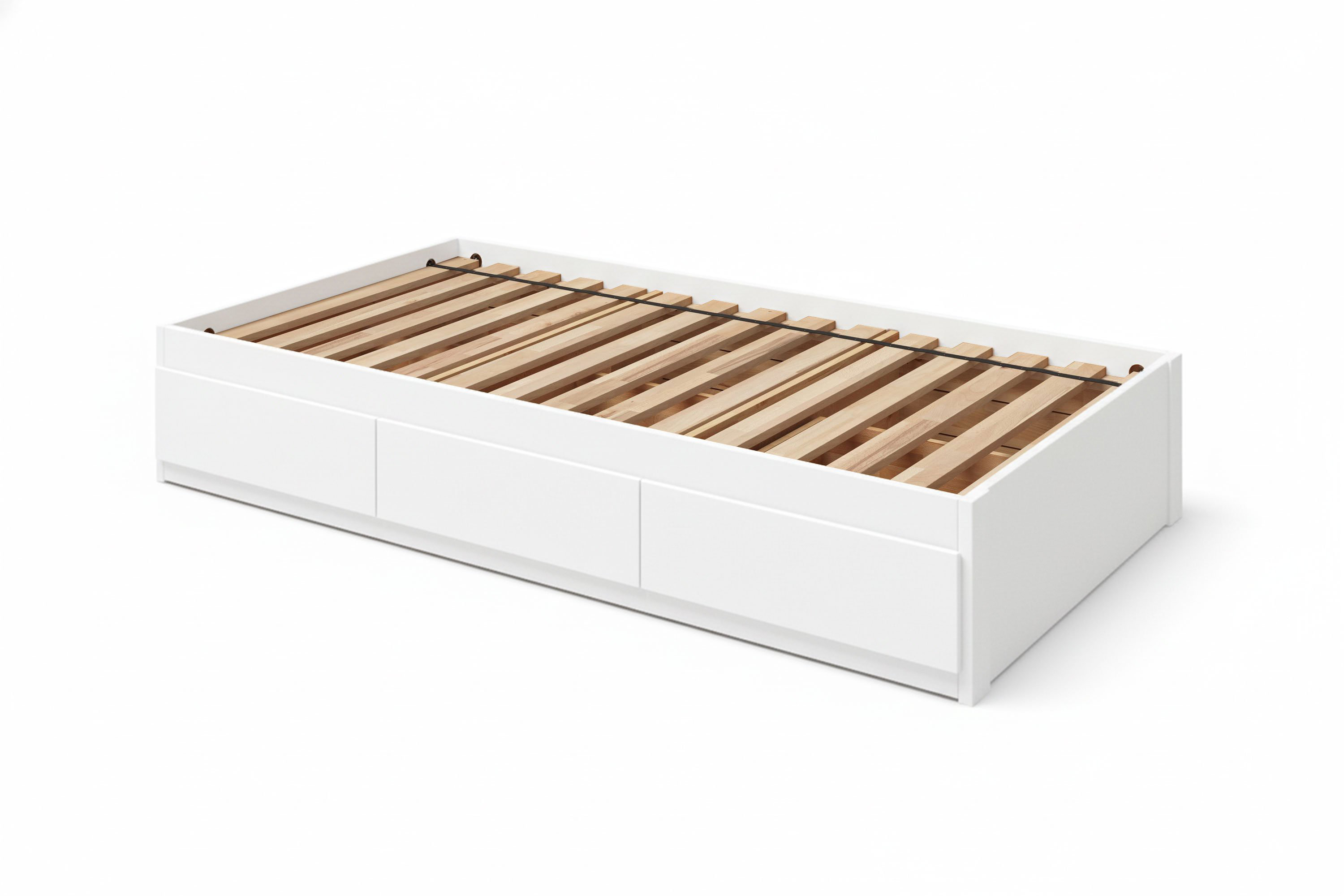 Latitude Run® Captains Bed - Twin Size - Single Layer with 3 Drawers ...