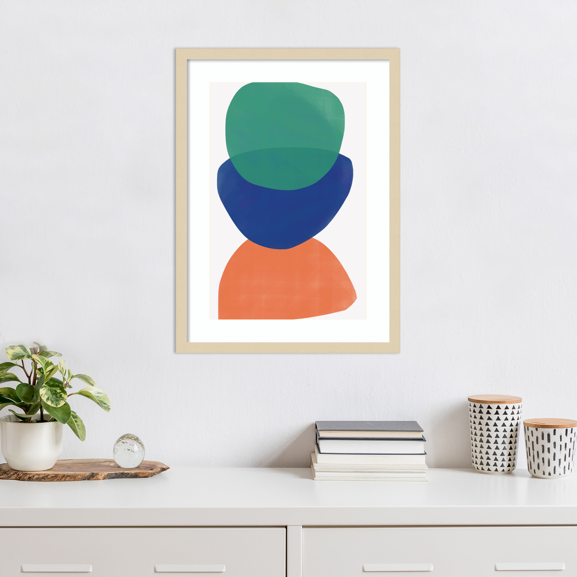 Lark Manor™ Big Shape Relief No 2 by Cartissi Wood Framed Wall Art ...