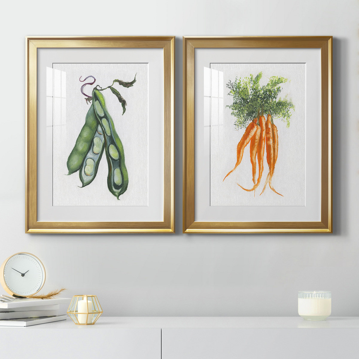 Gracie Oaks Garden Fresh Peas - 2 Piece Painting Print Set - Wayfair Canada