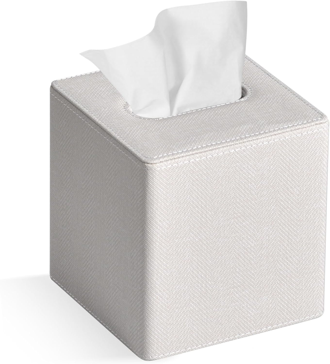 Dakota Fields Tissue Box Cover Square PU Leather Facial Tissue Box ...