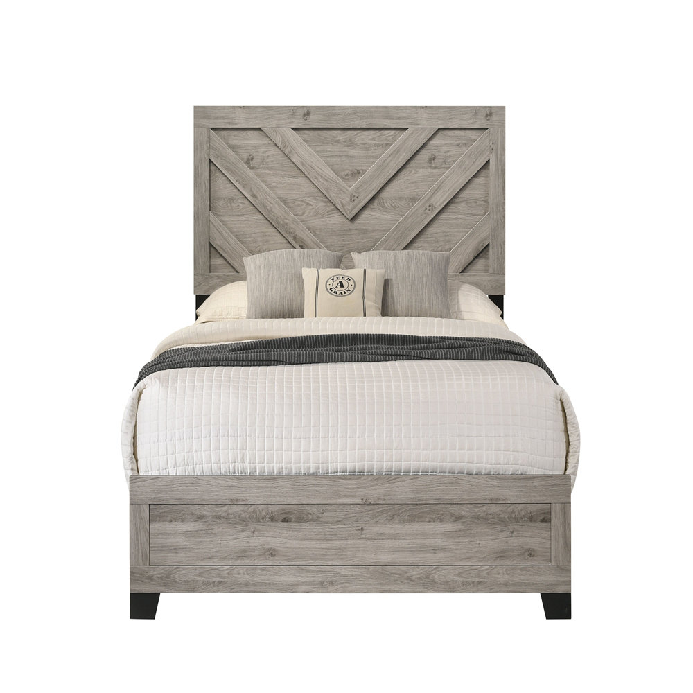 Millwood Pines Mari Light Grey Finish Queen Bed - Wayfair Canada
