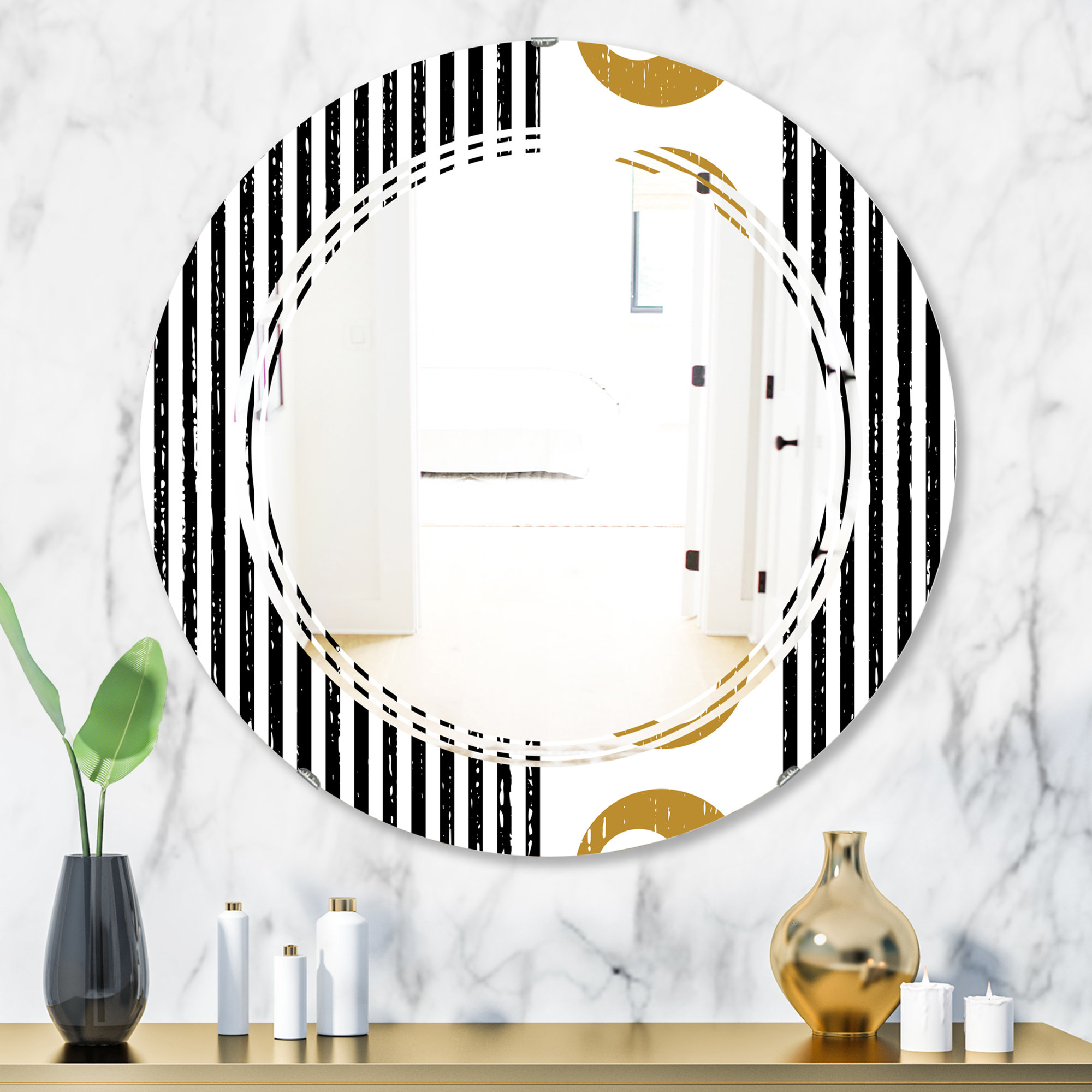 East Urban Home Triple C Vertical Geometrical Pattern I Modern ...