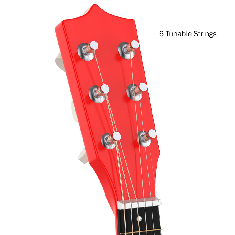 Hey! Play! Kid's Toy Acoustic Guitar with 6 Tunable Strings, Real ...